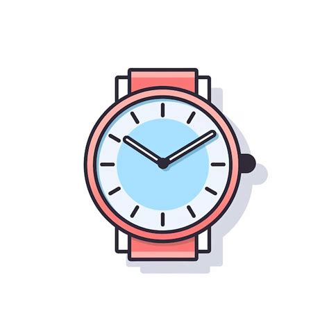 Wristwatch Icon Timepiece And Fashion Art Logo Illustration Premium