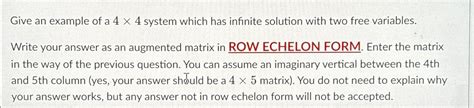 Solved Give An Example Of A System Which Has Infinite Chegg Com