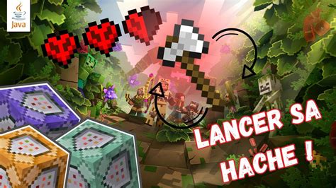 Comment Lancer Sa Hache Sur Minecraft Tuto Commande Block Youtube