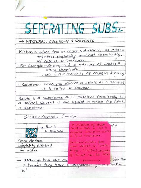 Separating Substances Olevels Chemistry And Igcse Ch 2 By Ifrah Khan Pdf