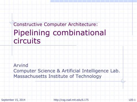 Ppt Constructive Computer Architecture Pipelining Combinational Circuits Arvind Powerpoint