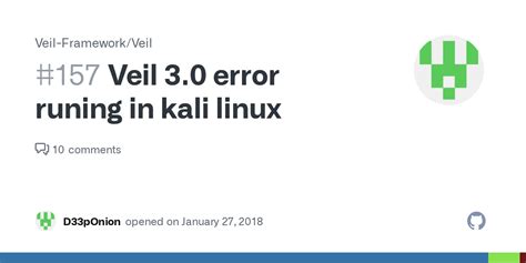 Veil 30 Error Runing In Kali Linux · Issue 157 · Veil Frameworkveil