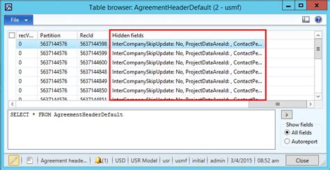 Showing Hidden Fields In The Table Browser Thomas Widmers D365 Blog