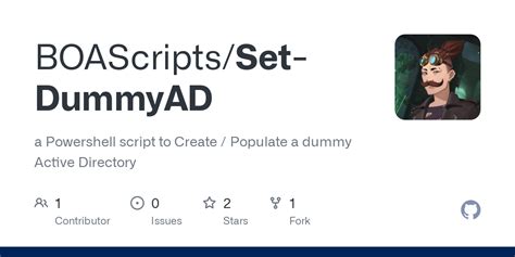 Github Boascriptsset Dummyad Powershell Script To Create Populate