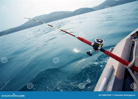 Salmon Trolling In Sea Stock Image Image Of Seaboard 24887655
