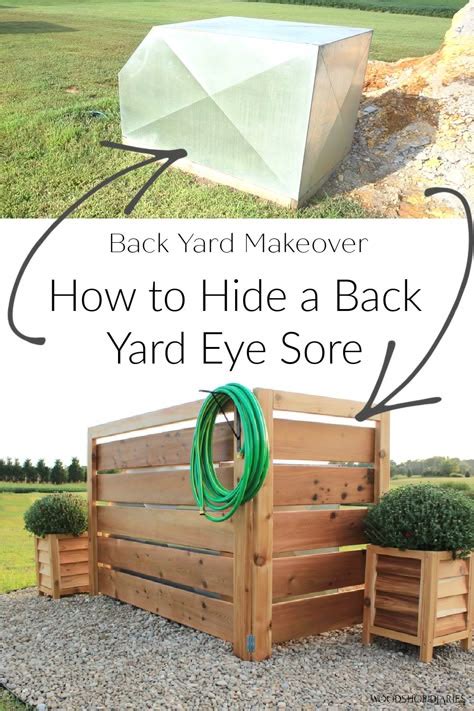 Check Out How Easy It Is To Hide Your Back Yard Eye Sores With This Quick Idea And Tutorial