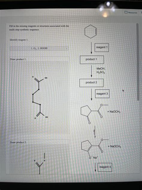 Solved Purces Fill In The Missing Reagents Or Structures