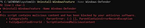 Windows Defender Atp Disable Uninstall Security Spiceworks Community