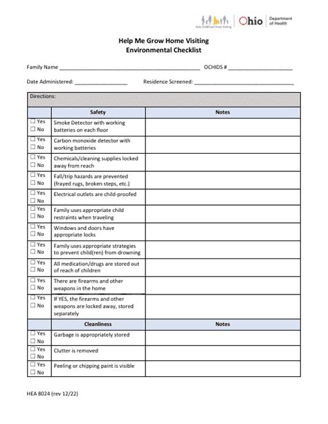Environmental Checklist Templates Pdf Download Fill And Print For Free Templateroller