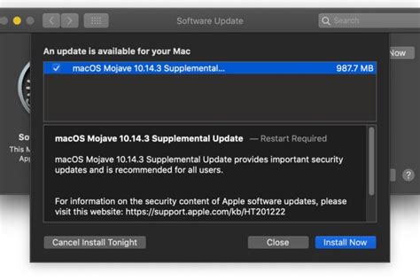 Apple Issues Macos 10143 Supplemental Update Macworld