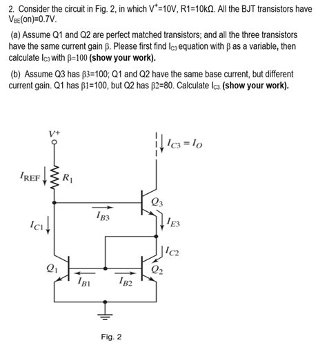 solved consider the circuit in fig 2 in which v 10v