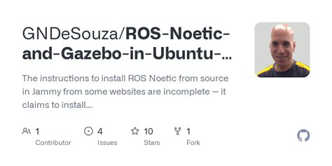 ROS Noetic And Gazebo In Ubuntu 22 04 README Md At Main GNDeSouza ROS