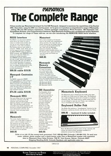 VC G Retro Scan Of The Week Memotech ZX Modules