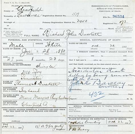 Richard John Duckett 1880 1907 Find A Grave Memorial