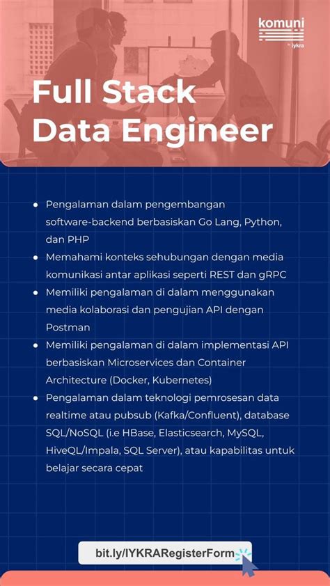 Lowongan Kerja Fullstack Data Engineer Di Iykra Com 2022
