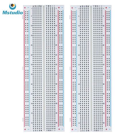 2 шт Макетная плата 830 точек печатная плата Mb 102 для Arduino Stm32 Nodemcu Raspberry