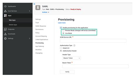 配置 Oracle Identity Cloud Service 与 Cyberark 之间的联盟和用户预配