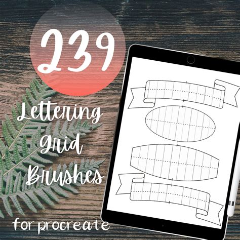 Lettering Grids Procreate Brushes Includes Letter Builder Word Builder And Composition Grids