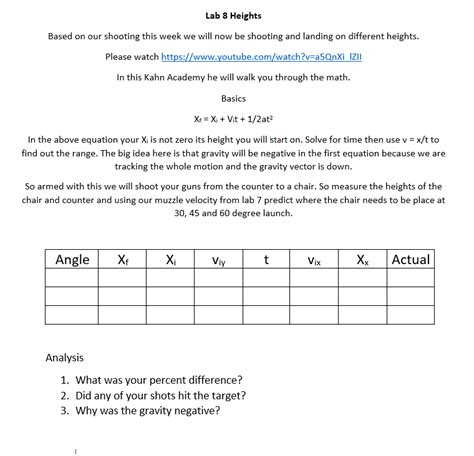 Projectiles KESTLER SCIENCE