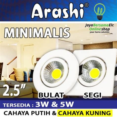 Jual Lampu Panel Led Segi Lampu Downlight Led Minimalis Arashi Murah Indonesia Shopee Indonesia