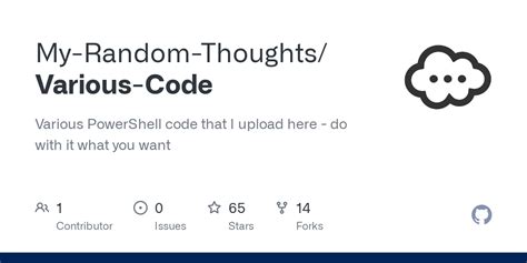 Github My Random Thoughtsvarious Code Various Powershell Code That I Upload Here Do With