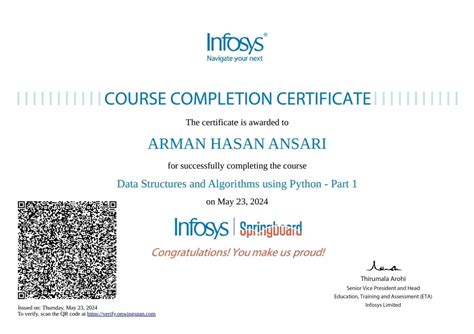 Arman Hasan Ansari On Linkedin I Have Successfully Completed The
