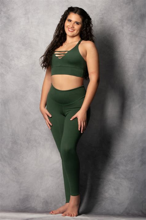 Naked Leggings Jungle Green L Xl Only Blessed Bodywear