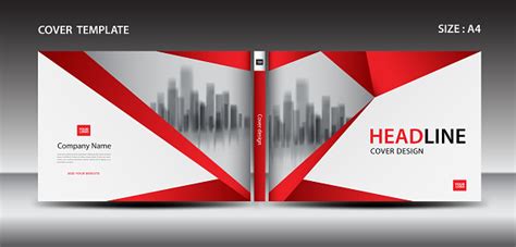 레드 커버 잡지 광고 프레 젠 테이 션 연례 보고서 책 전단지 포스터 카탈로그 인쇄 미디어 뉴스 레터 브로셔 전단 가로 레이아웃 벡터 디자인 템플릿 A4 0명에 대한 스톡