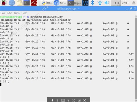 Mpu6050 Accelerometergyroscope Sensor With Raspberry Pi
