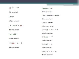 ALGEBRAIC EXPRESSIONS Ex 12 1 Pptx For Babes PPTX