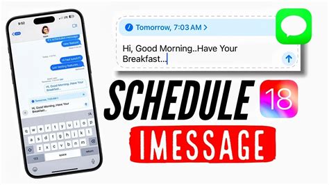 How To Schedule Imessages On Iphone In Ios 18 Ios 18 Send Later Feature Youtube