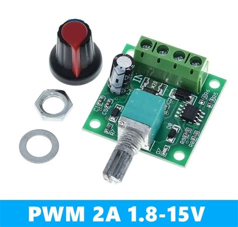 10 шт Pwm Power Regulator 1 8 15v 2a ШИМ регулятор скорости оборотов двигателя мощности