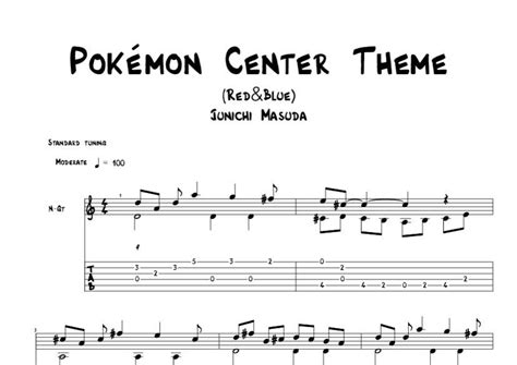 Pokémon Center Theme Redandblue Fingerstyle Junichi Masuda