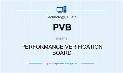 Pvb Performance Verification Board In Technology It Etc By