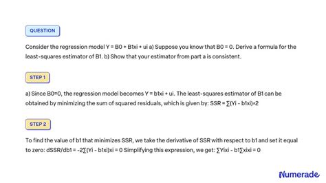 solved consider the regression model y b0 b1xi ui a suppose you