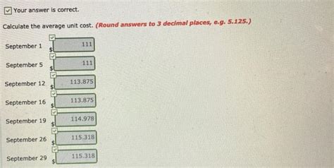 Solved Compute Ending Inventory At September 30 Using Fifo