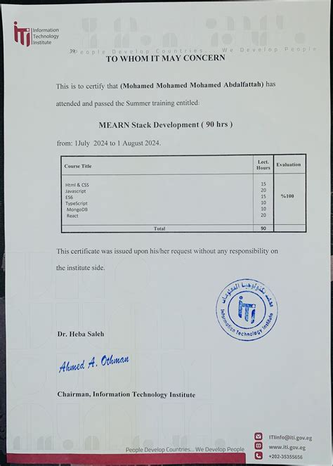 Mohamed Mohamed On Linkedin Development Mearnstack Javascript Mongodb React Itinstitute