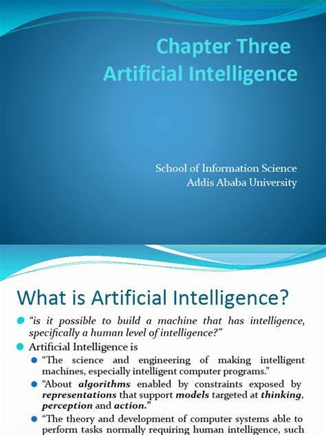 Chapter 3 Artificial Intelligence Pdf Artificial Intelligence Intelligence Ai And Semantics