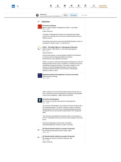 Education Harsh Jain Linkedin Pdf Business