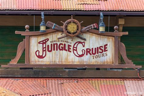 Disneyland Jungle Cruise Sign Jungle Cruise Reopens With A Brand New