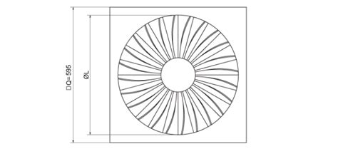 Square Swirl Diffusers PSB Polyaire Commercial Air Conditioning