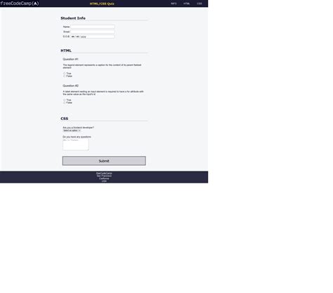 Github Zenab12 Freecodecamp Quiz Challenge