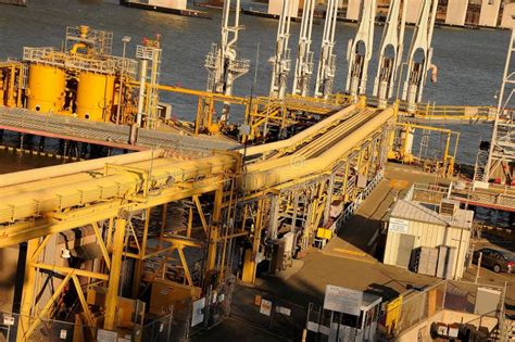 Pipeline To Port Stock Image Image Of Detail Tanker 5276939