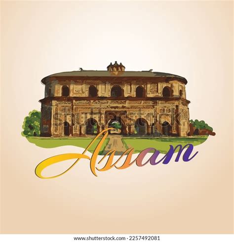 Banner Assam State India Illustration Popular Stock Vector Royalty Free 2257492081 Shutterstock