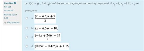 Solved Question The Number Of Iterations Necessary To Chegg