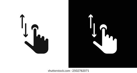 Vertical Swipe Icon Line Art Vector Stock Vector Royalty Free Shutterstock