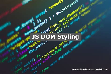 Js Dom Styling Rdeveloperstutorial