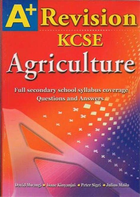 A Revision Kcse Agriculture Savanis Book Centre