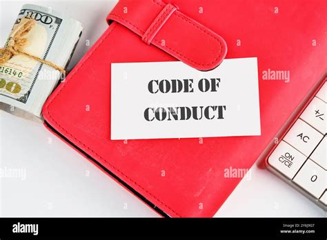 Code Of Conduct Symbol Business And Code Of Conduct Concept Copy