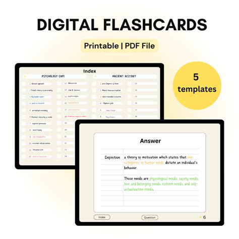 Digital Flashcards Study Cards Babe Index Cards Goodnotes Ipad Noteability Back To